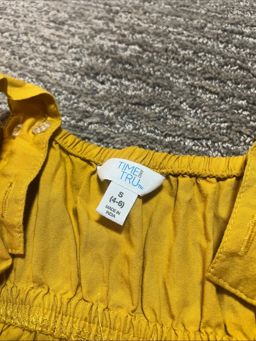 Time and Tru | Dresses | Time And Tru Mustard Yellow Smocked Maxi ...